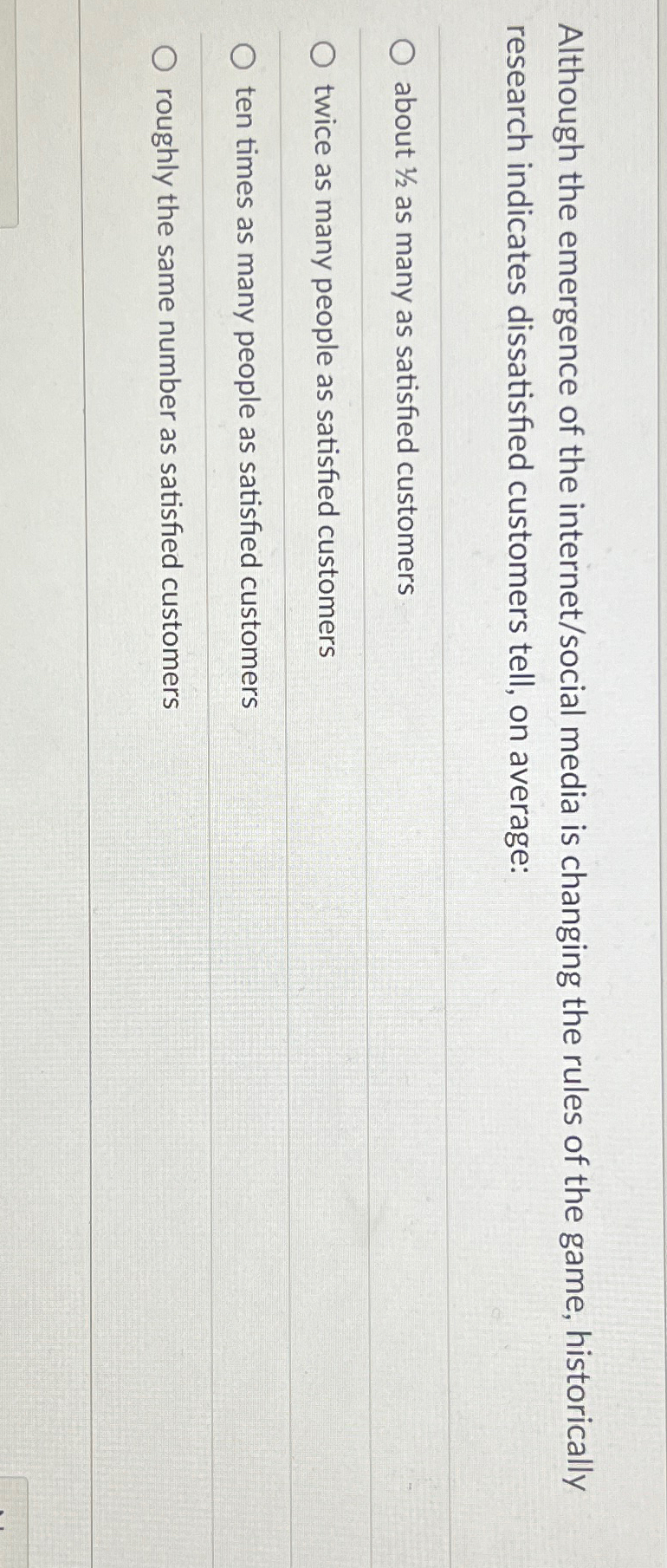 Solved Although the emergence of the internet/social media | Chegg.com