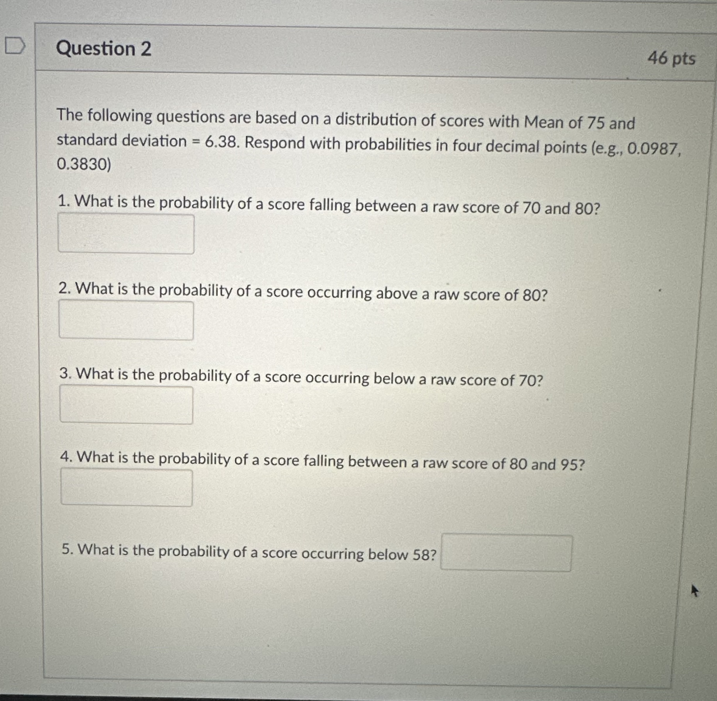 Solved Question 2The following questions are based on a | Chegg.com