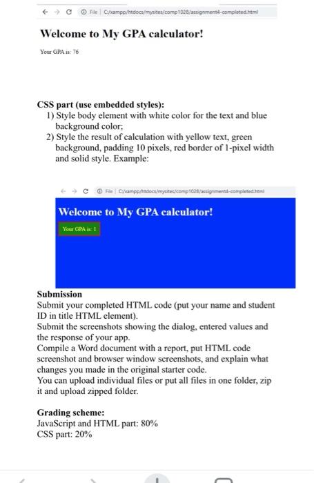 Solved S2021 Front-end Client-side Development Assignment 4 | Chegg.com