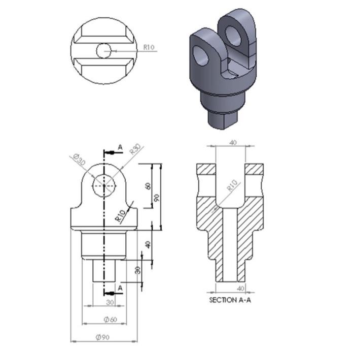 Solved How to do this drawing step by step on solid work for | Chegg.com