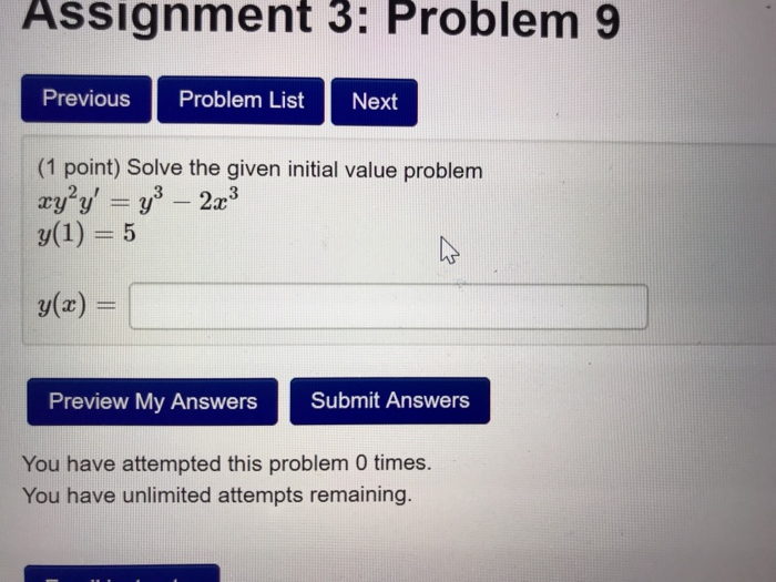 Solved Assignment 3: Problem 9 Previous Problem List Next (1 | Chegg.com