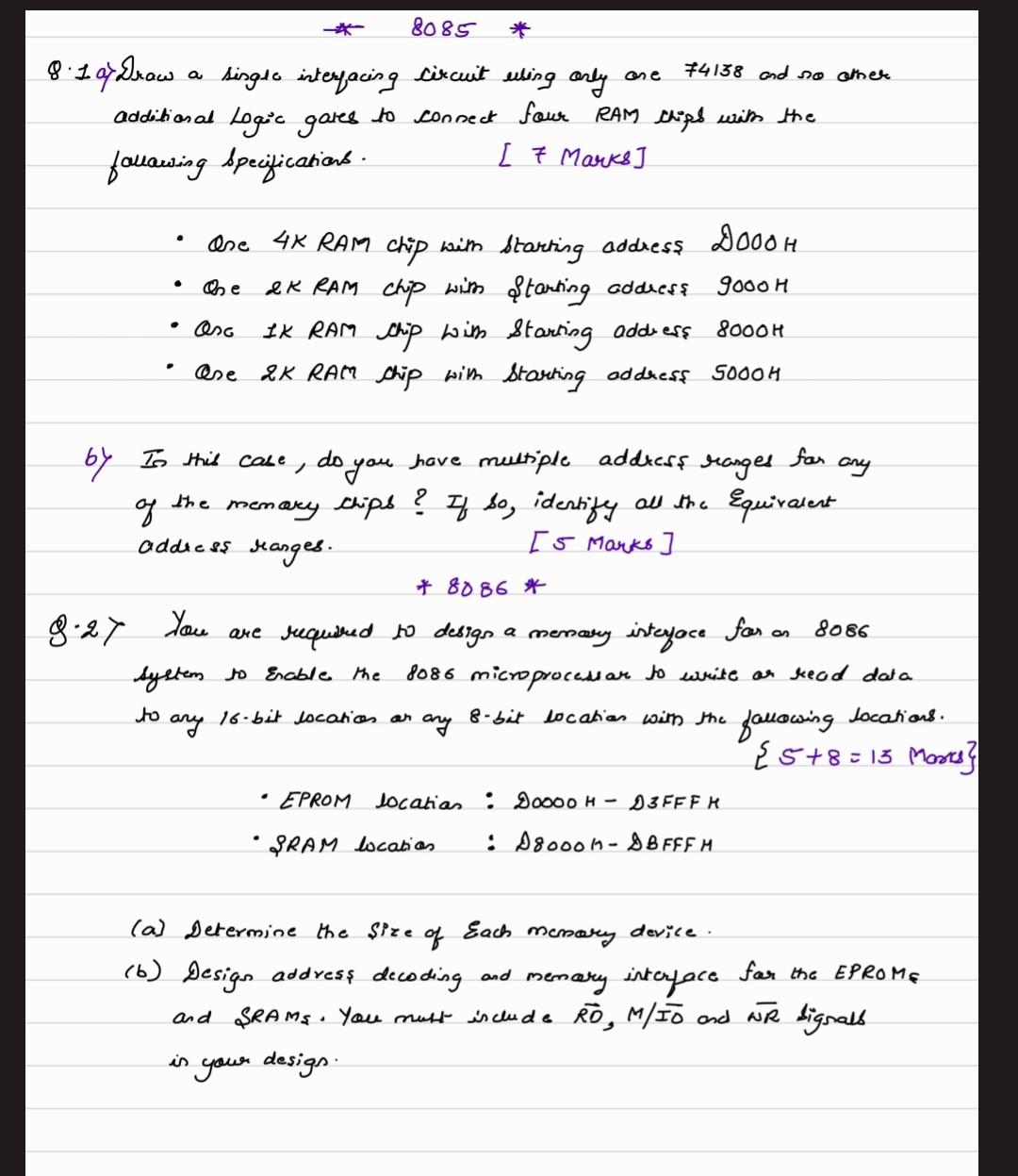 Solved Q.1 a) Draw a single interfacing sircuit uling only | Chegg.com