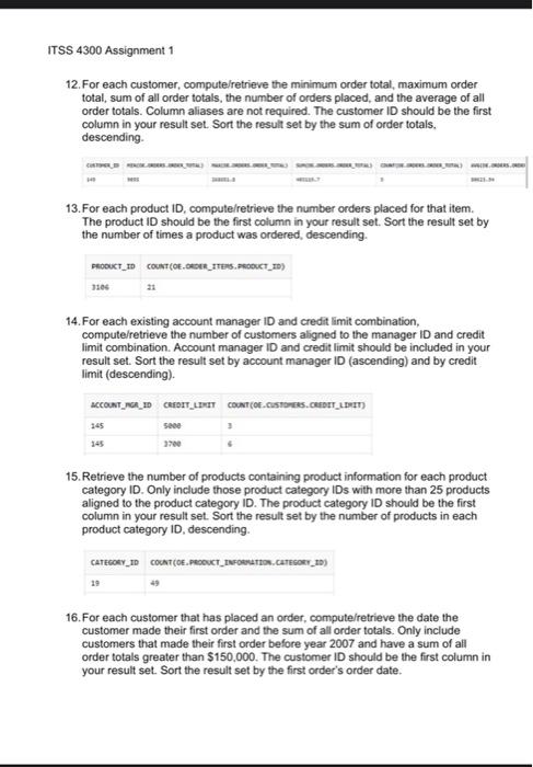 Solved please use oracle live sql for these questions i need | Chegg.com