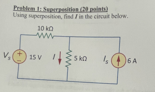Solved Problem 1: Superposition (20 ﻿points)Using | Chegg.com