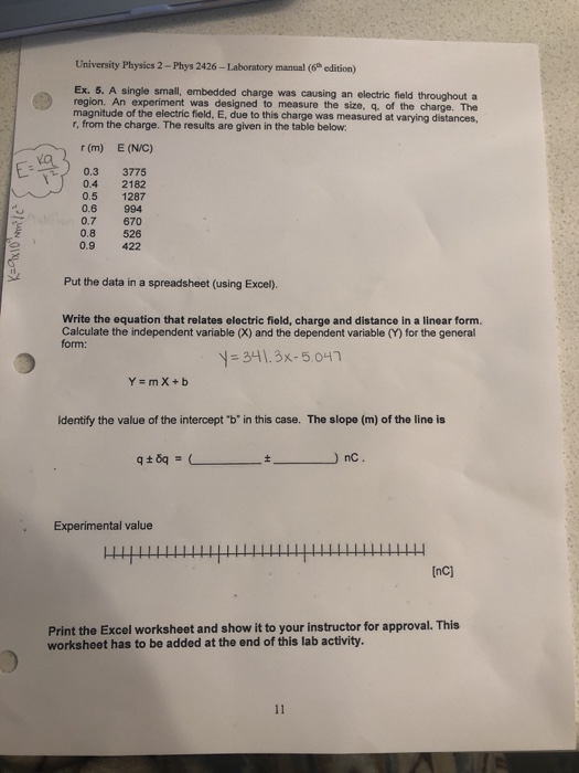 Solved University Physics 2-Phys 2426 - Laboratory manual (6 | Chegg.com