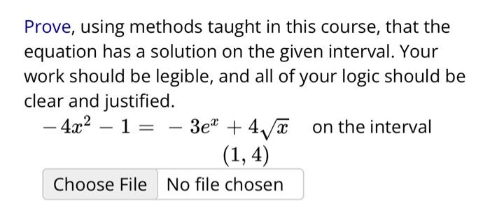 Solved Prove, using methods taught in this course, that the | Chegg.com