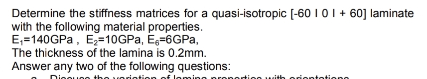 Solved Determine the stiffness matrices for a | Chegg.com