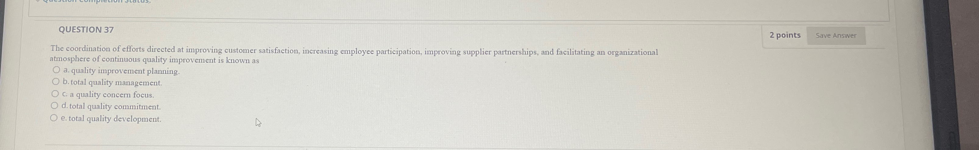 Solved QUESTION 372 ﻿pointsThe coordination of efforts | Chegg.com