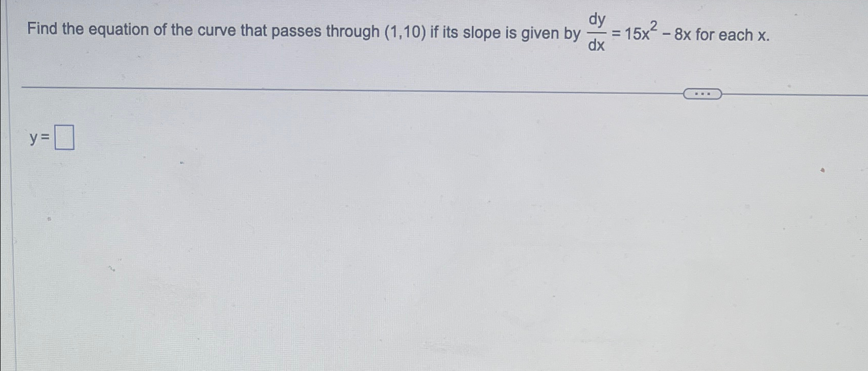 Solved Find the equation of the curve that passes through | Chegg.com