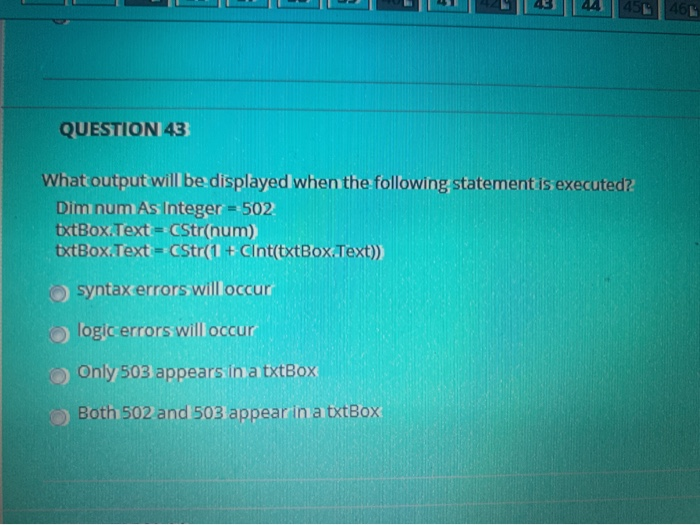 Solved QUESTION 25 What will be the output of the following | Chegg.com