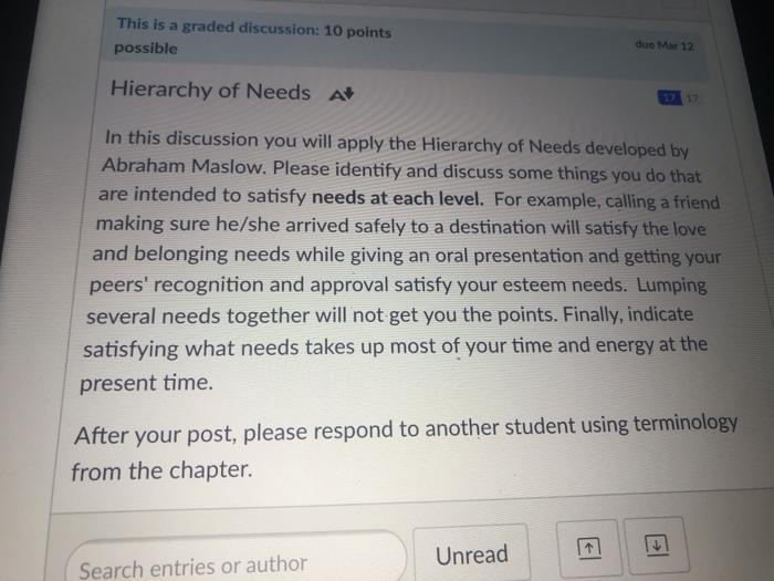 This is a graded discussion: 10 points possible due | Chegg.com