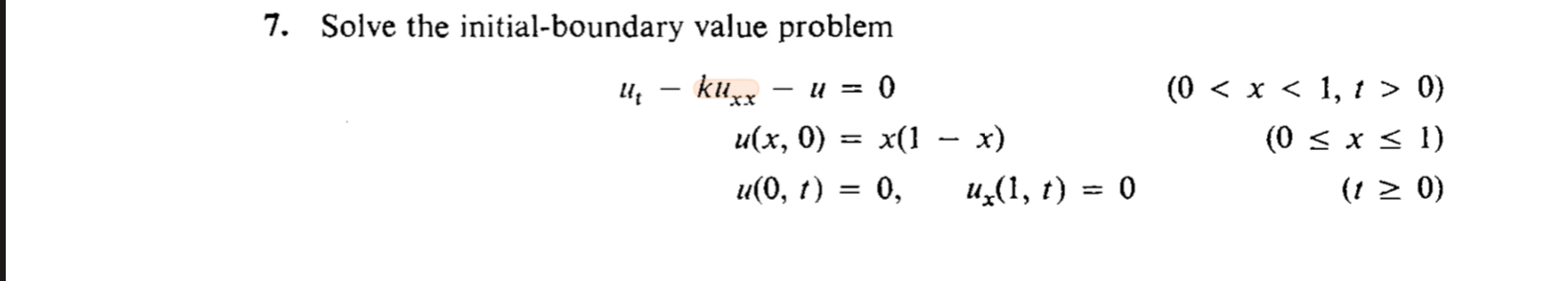 Solved Solve The Initial Boundary Value Problem