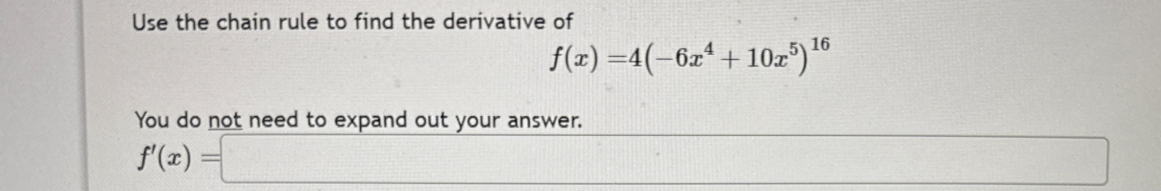 Solved Use the chain rule to find the derivative | Chegg.com