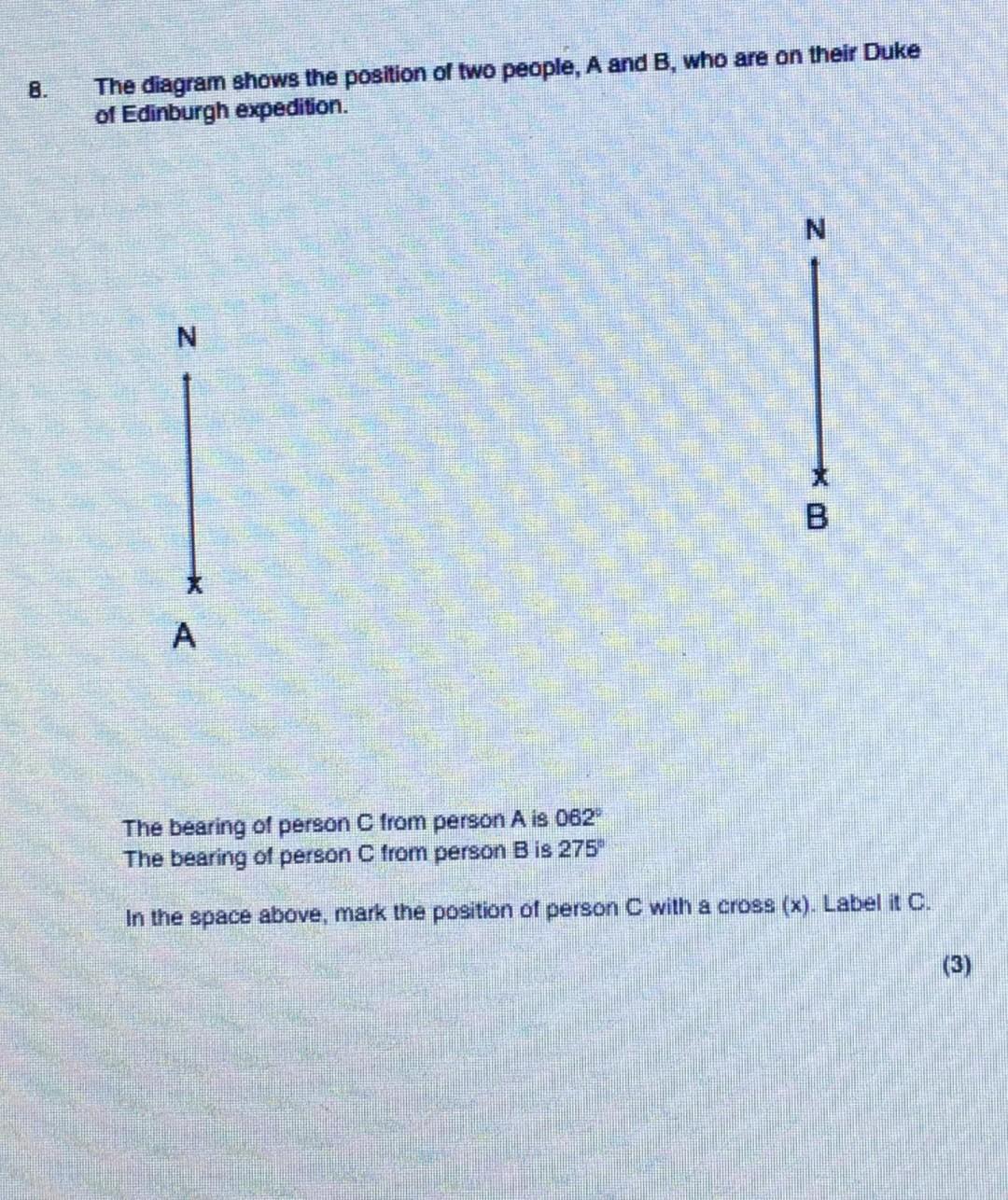 Solved 2. The diagram shows the position of two houses, A | Chegg.com