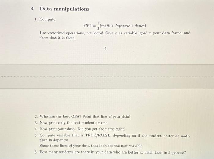 Solved Here your task is to create a dataset of student | Chegg.com