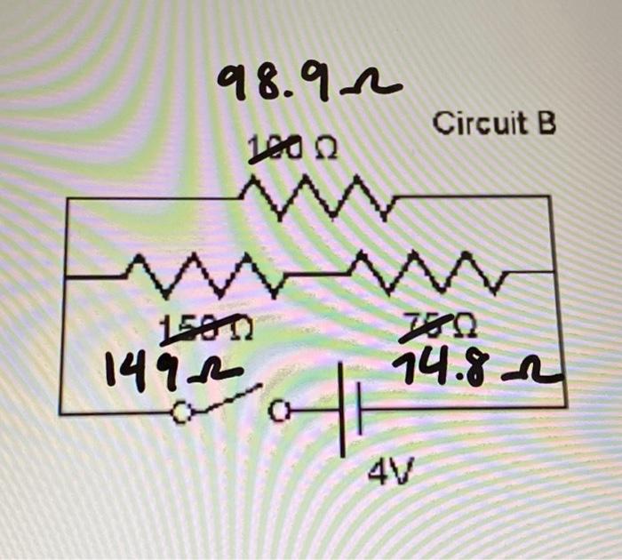 Solved how can i find the V and I theoretical values given | Chegg.com
