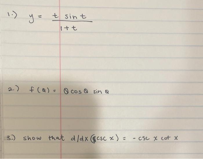 Solved please solve 1,2, and 3. show all the steps and | Chegg.com
