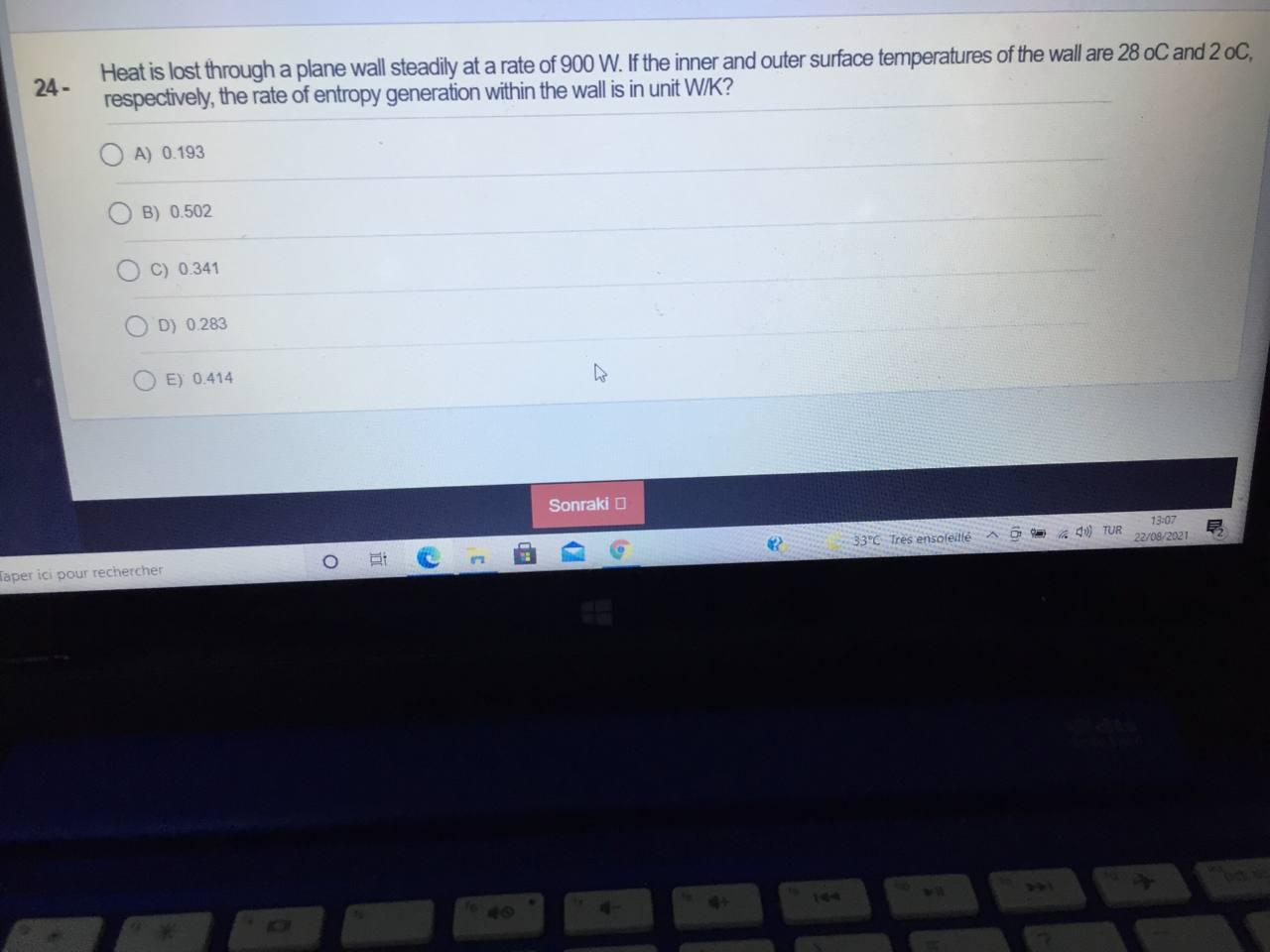 Solved 24- Heat is lost through a plane wall steadily at a | Chegg.com