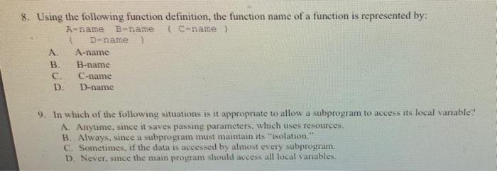 Solved Using the following function definition, the function | Chegg.com Solved Using the following function definition, the function | Chegg.com