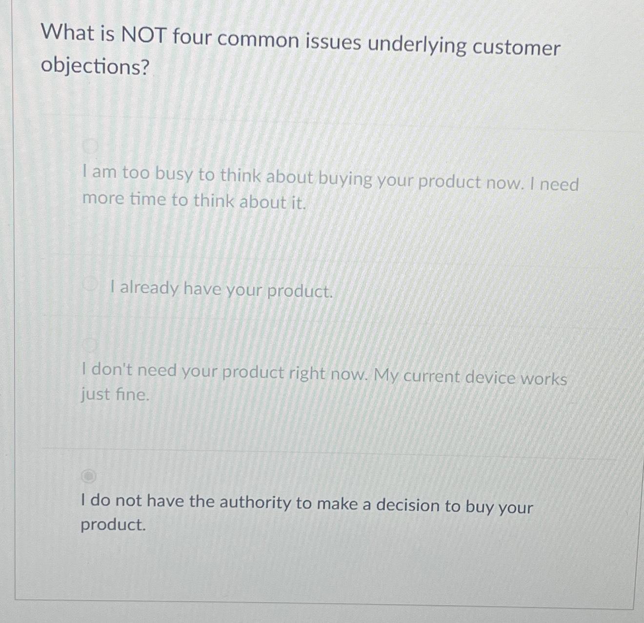 Solved What Is Not Four Common Issues Underlying Customer
