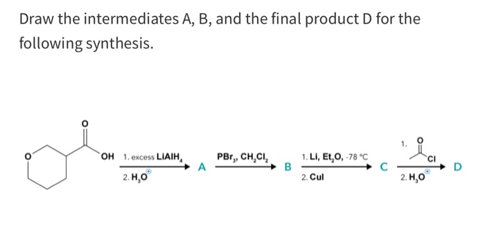 Solved The first step of synthesizing | Chegg.com