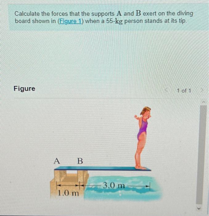 Solved Calculate the forces that the supports A and B exert | Chegg.com