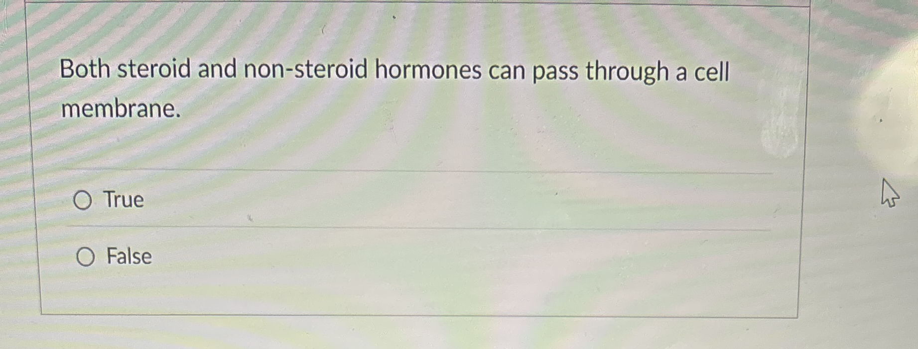 Solved Both steroid and non-steroid hormones can pass | Chegg.com