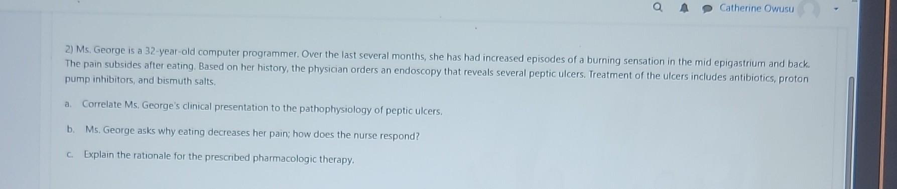 Solved 2) Ms. George is a 32-year-old computer programmer. | Chegg.com