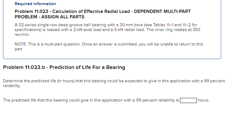 Solved Required informationProblem 11.023 - ﻿Calculation of | Chegg.com