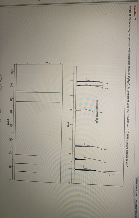 Solved STANDARD VIEW PRINTER VERSION Question 7 Which of the | Chegg.com