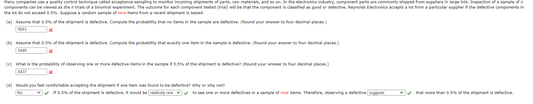 Solved Please fix the incorrect answers and shown below, | Chegg.com