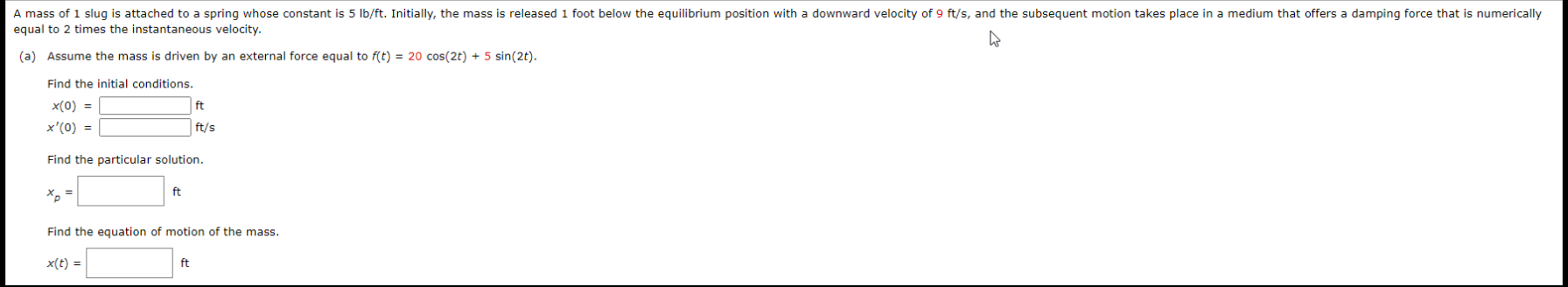 Solved equal to 2 ﻿times the instantaneous velocity.(a) | Chegg.com