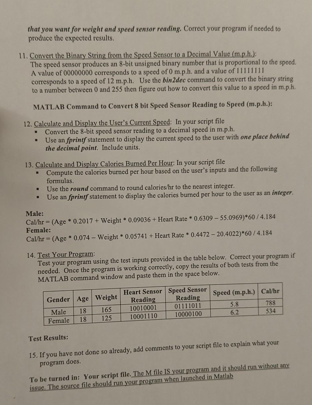 Solved Compute Maximum Heart Rate (MHR): In your script file | Chegg.com
