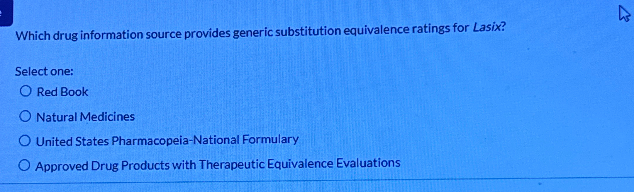 Solved Which drug information source provides generic | Chegg.com