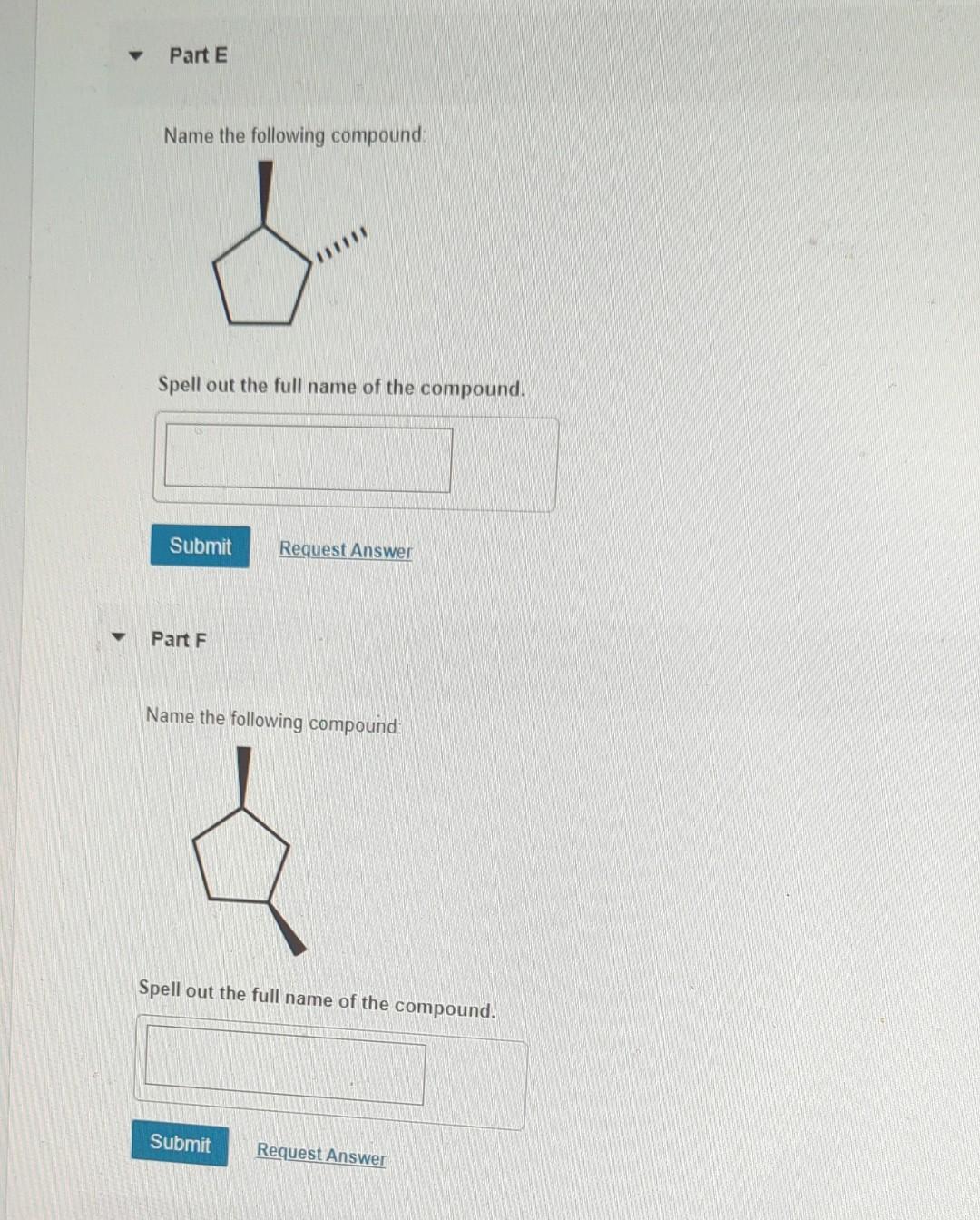 Solved Name the following compound: Spell out the full name | Chegg.com