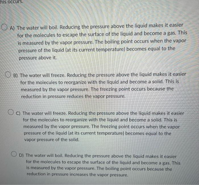 Solved 1. select the answer which best explains the | Chegg.com