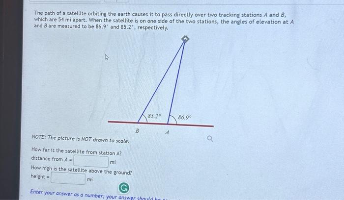 Solved The path of a satellite orbiting the earth causes it | Chegg.com