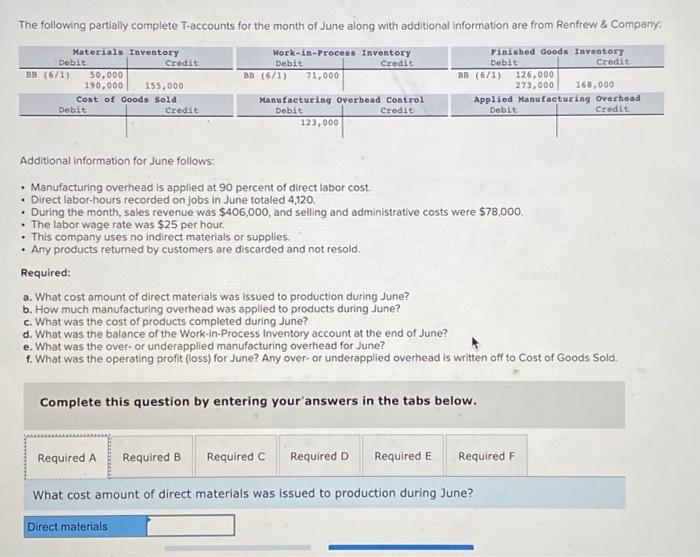 Solved What was the balance of the Work-in-Process Inventory | Chegg.com