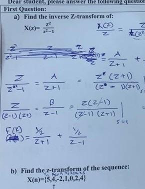 Solved a) Find the inverse Z-transform of: X(z)=x2−1z2 | Chegg.com