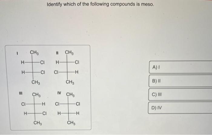 Solved Choose the compound that would be suitable for | Chegg.com