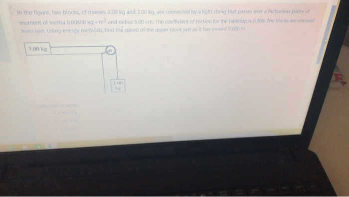 Solved In the figure, two blocks, of masses 2.00 kg and 3.00 | Chegg.com