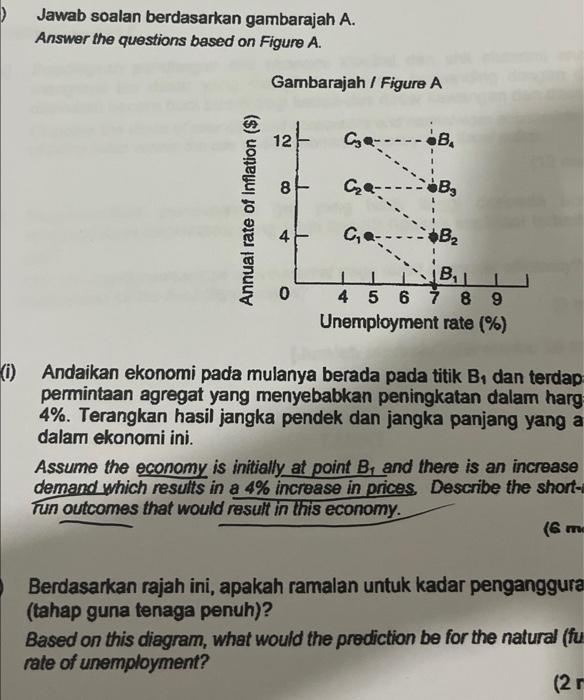 Solved ) Jawab soalan berdasarkan gambarajah A. Answer the | Chegg.com