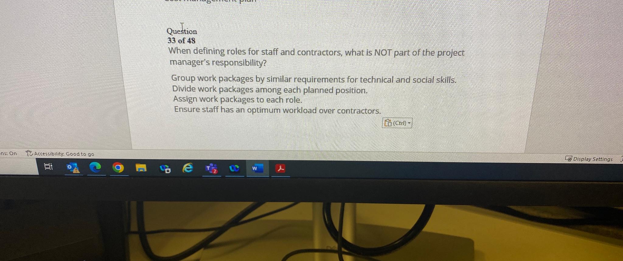Solved Question33 of 48When defining roles for staff and | Chegg.com