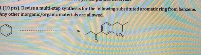 Solved 1 (10 pts). Devise a multi-step synthesis for the | Chegg.com