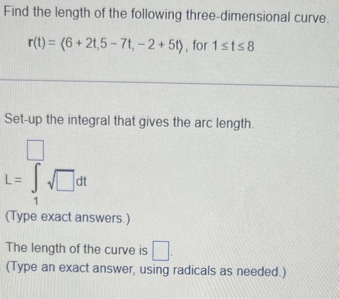 Solved For the following parameterized curve, find the unit | Chegg.com