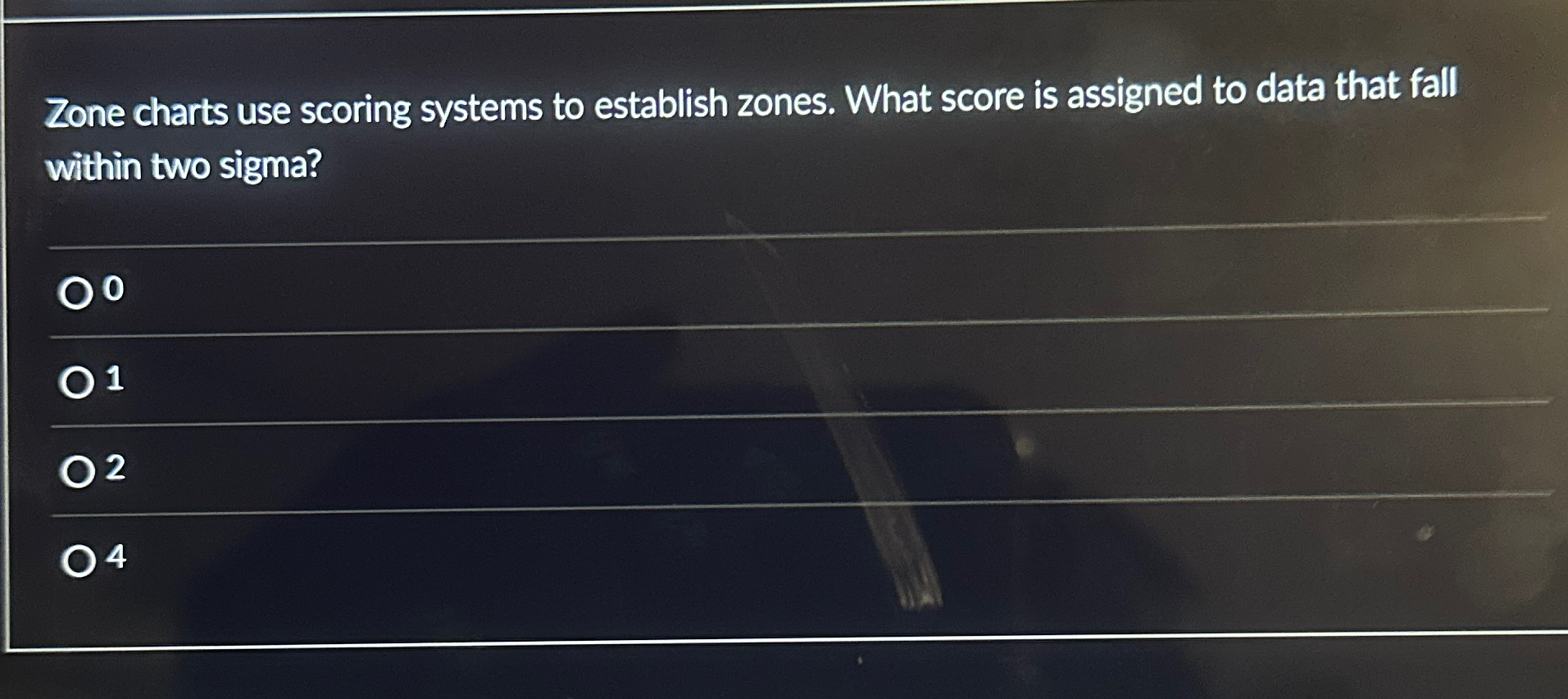 Solved Zone charts use scoring systems to establish zones. | Chegg.com