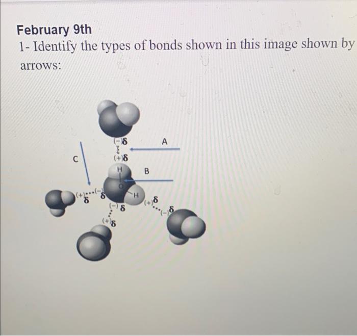 Solved Identify the types of bonds shown in this image shown | Chegg.com