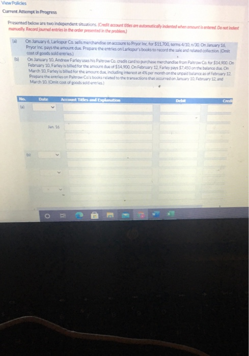 Solved View Policies Current Attempt in Progress Presented | Chegg.com