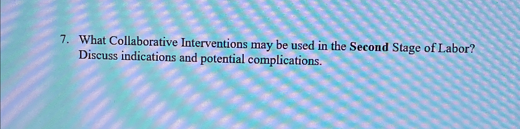 Solved What Collaborative Interventions may be used in the | Chegg.com