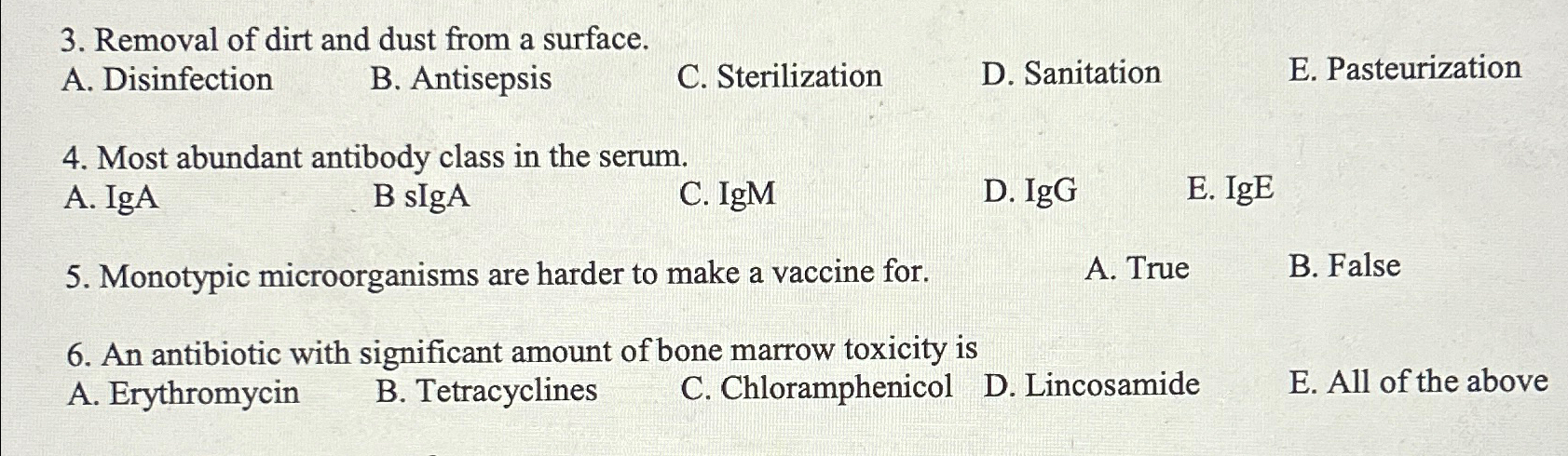 Solved Removal of dirt and dust from a surface.A. | Chegg.com